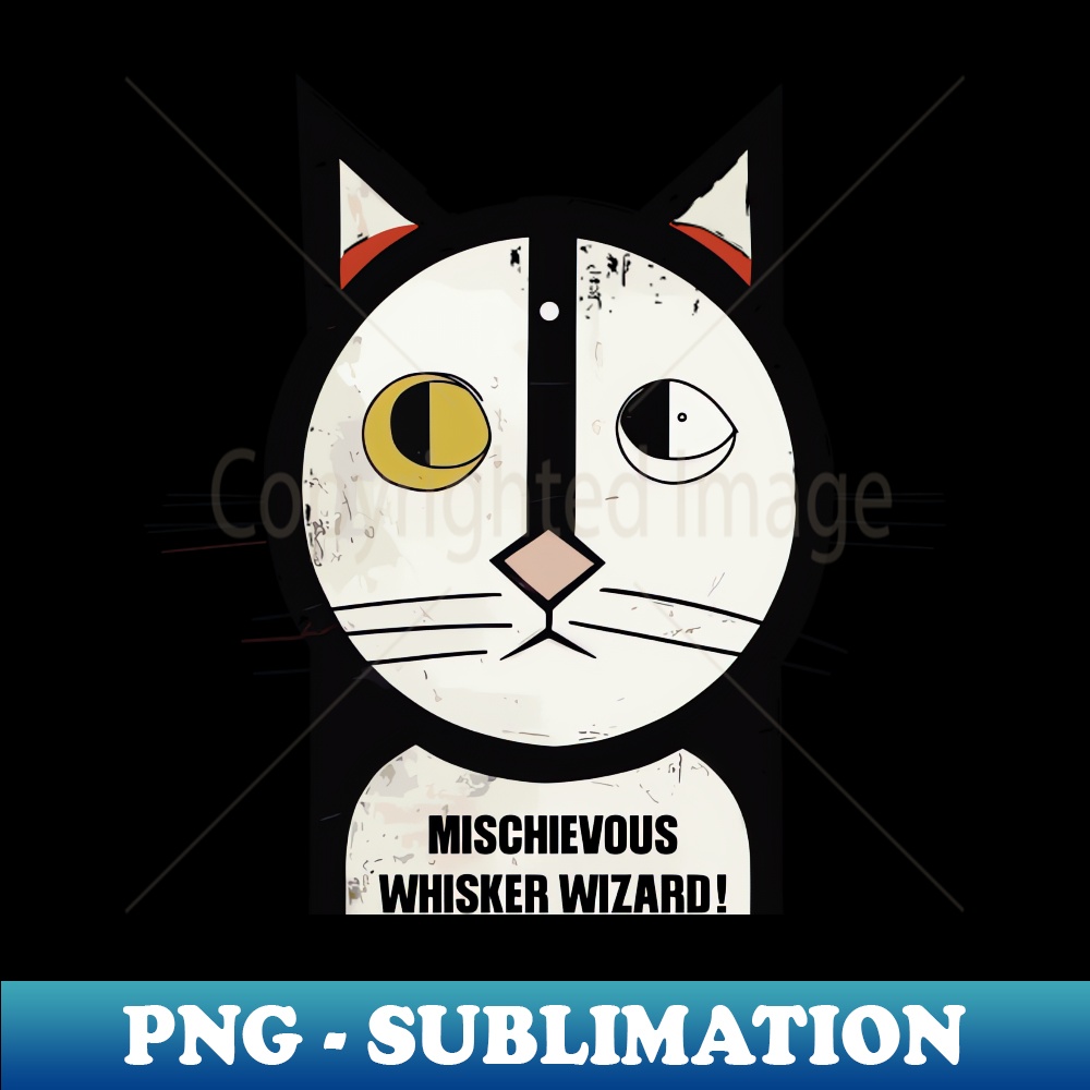Mischievous whisker wizard - PNG Transparent Sublimation Fil | Inspire ...