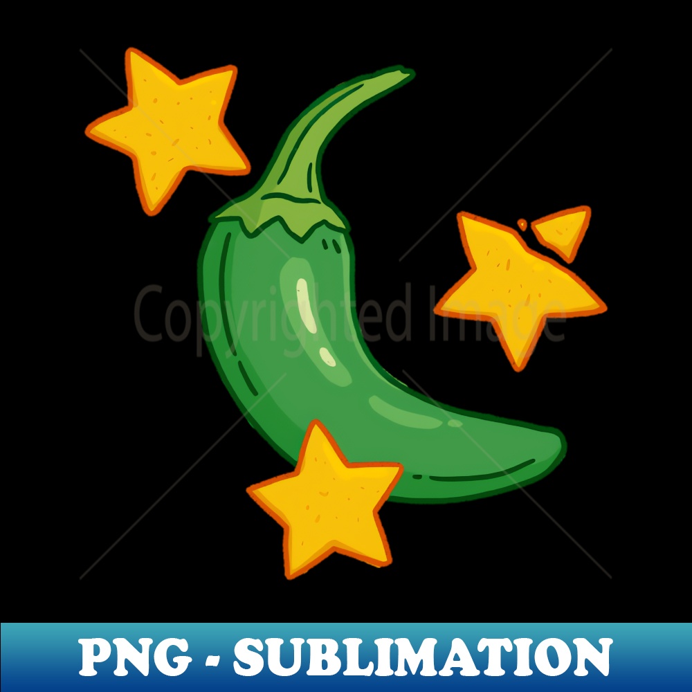 Jalapeno moon taco star - PNG Transparent Sublimation Design | Inspire ...