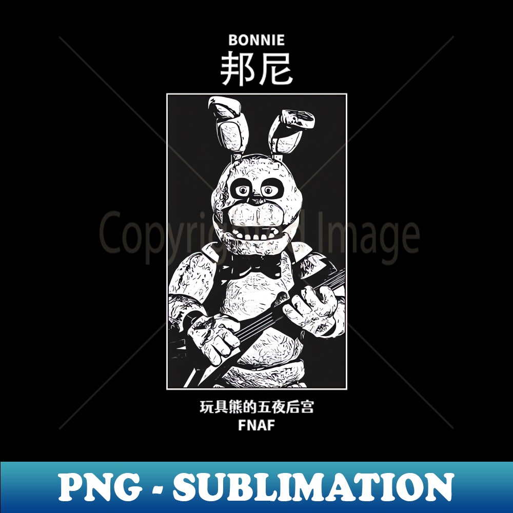 Bonnie FNAF - Modern Sublimation PNG File - Instantly Transf - Inspire ...