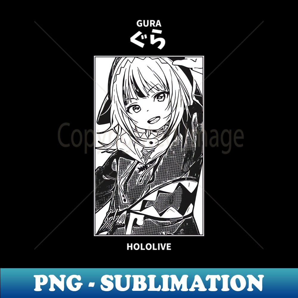 Gawr Gura Hololive - PNG Transparent Sublimation Design - Pe | Inspire ...