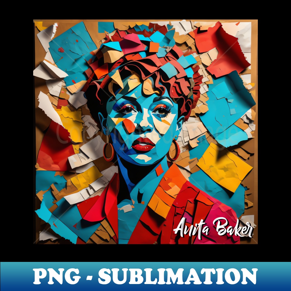 Anita Baker Paper Art - Professional Sublimation Digital Do | Inspire Uplift