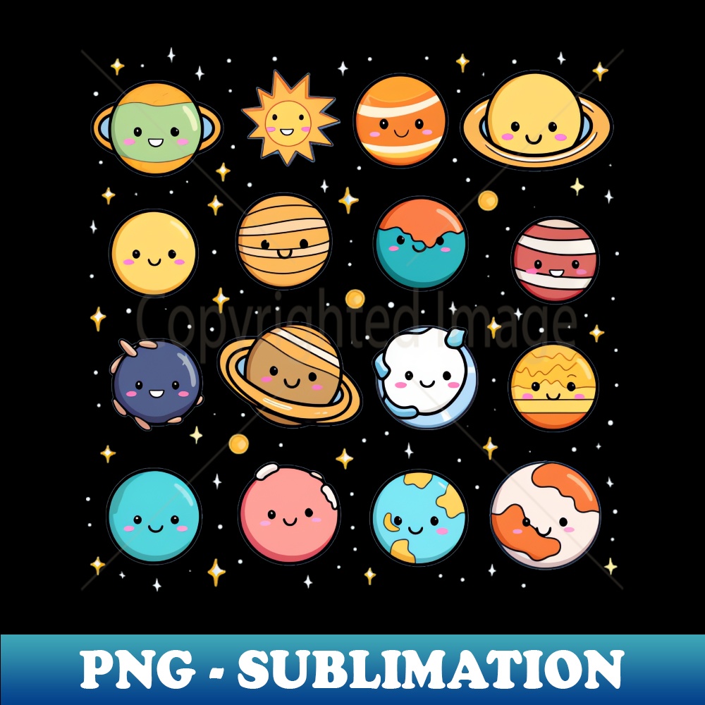 Cute kawaii planets Astronomy Enthusiasts love planet planet | Inspire ...