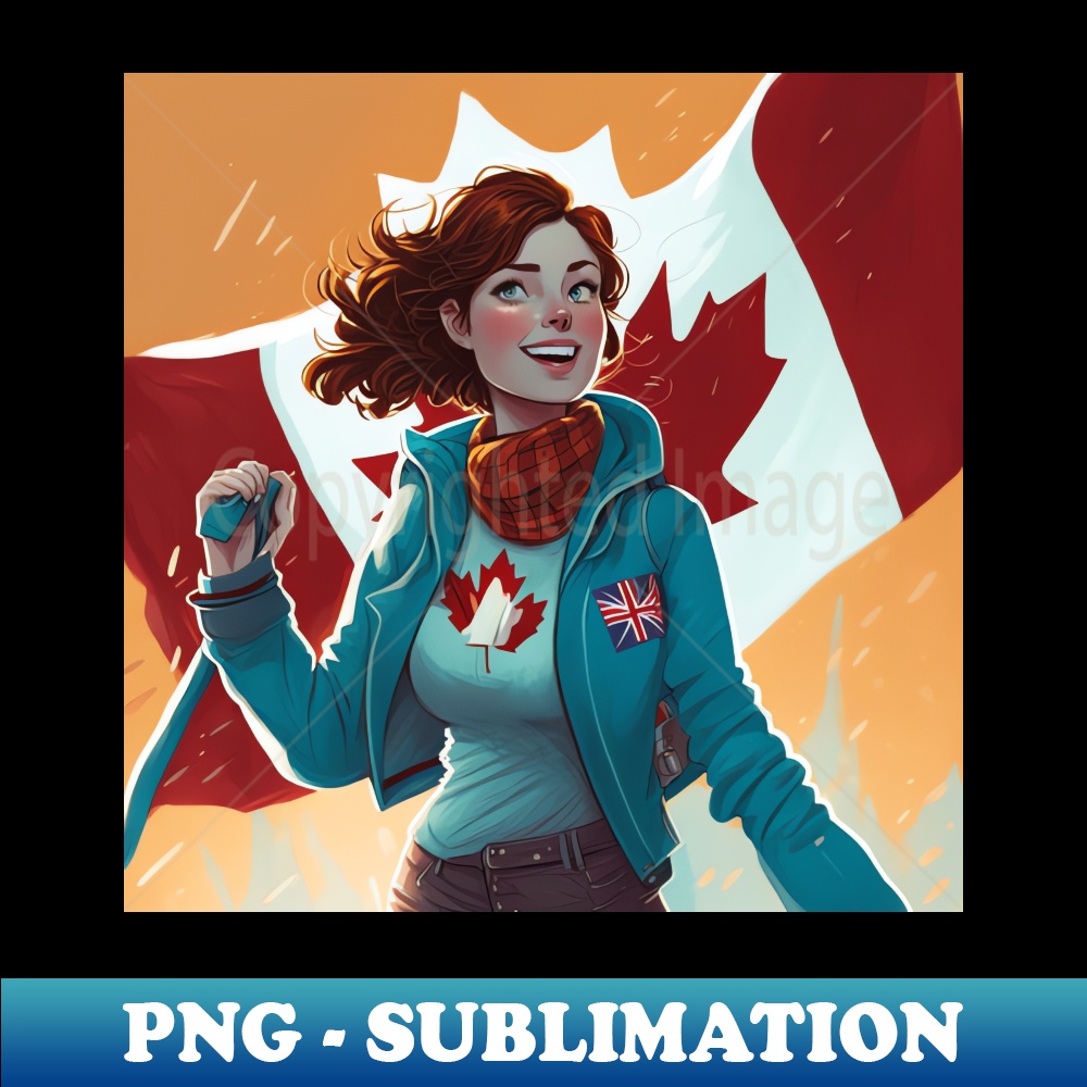 True North Strong and Free - Canadian woman proudly showing | Inspire ...
