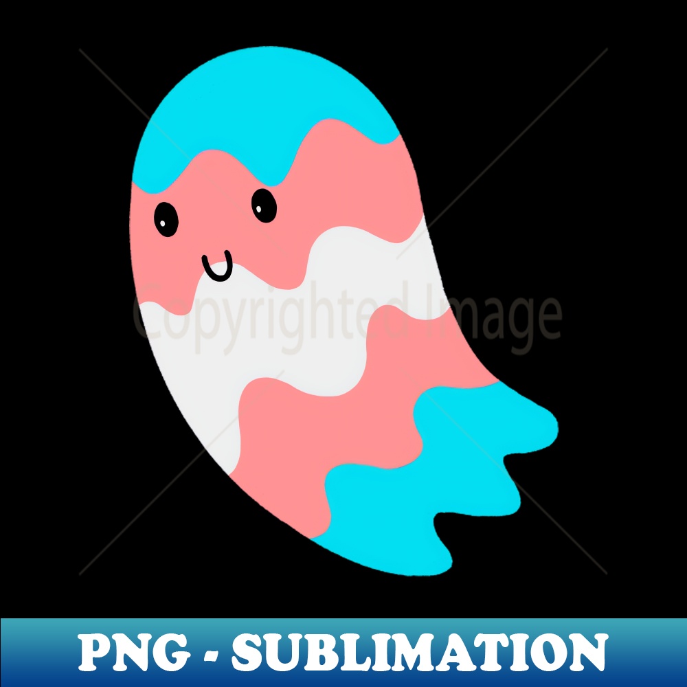 Trans Pride Ghost - Sublimation-Ready PNG File - Bold & Eye- - Inspire ...