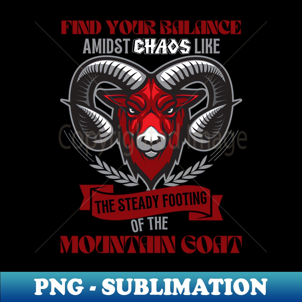 Mountain Goat - Vintage Sublimation PNG Download - Boost You | Inspire Uplift