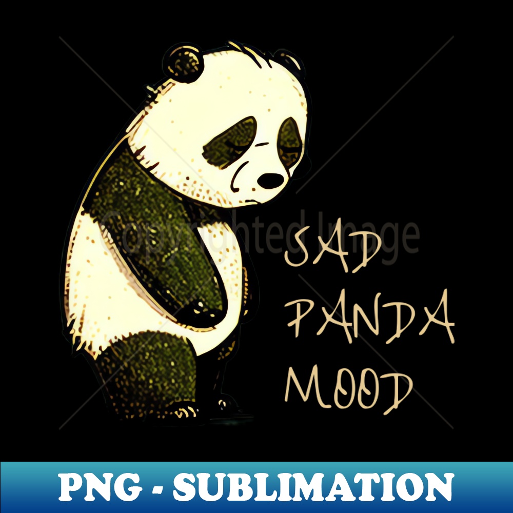 SAD PANDA MOOD - Vintage Sublimation PNG Download - Revoluti - Inspire ...