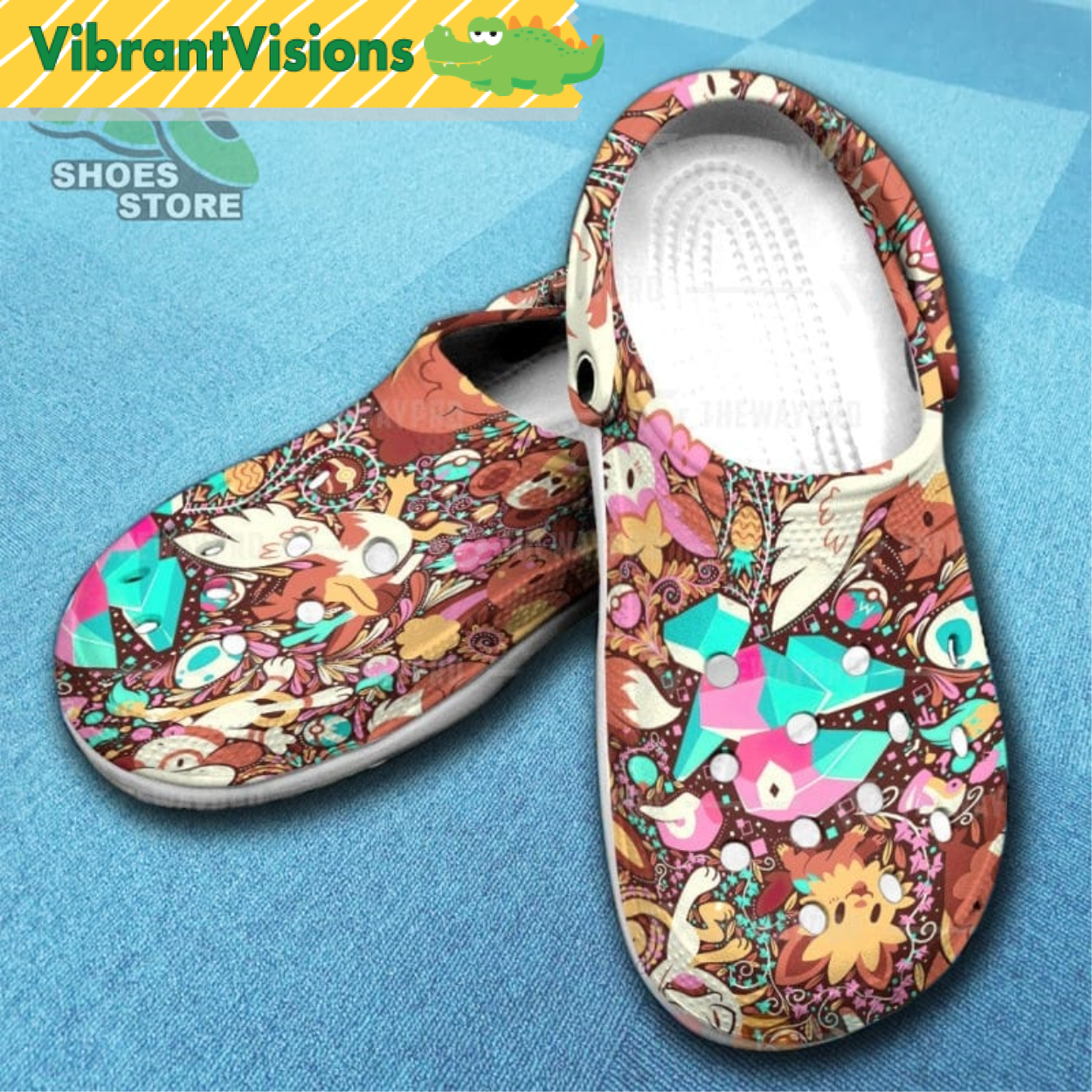 Anime Pokemon Normal Inspired Crocs Clog Shoes | Inspire Uplift