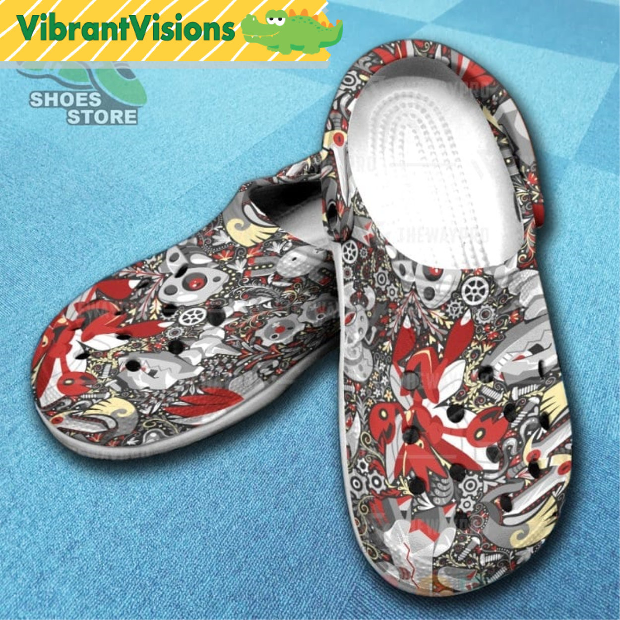 Anime Pokemon Steel Inspired Crocs Clog Shoes | Inspire Uplift