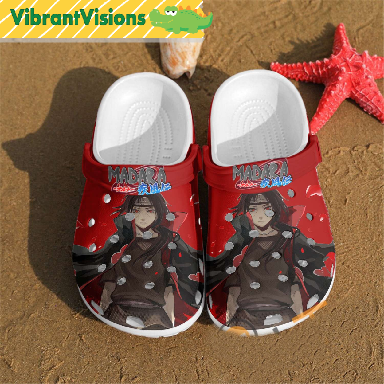 Anime Uchiha Madara Style Crocs Clog Shoes | Inspire Uplift