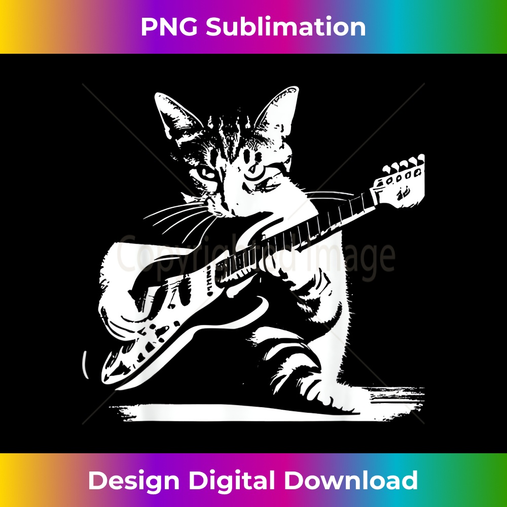 Cat Playing Guitar Funny Cat Guitar Kitty Cat Lovers Gift - | Inspire ...