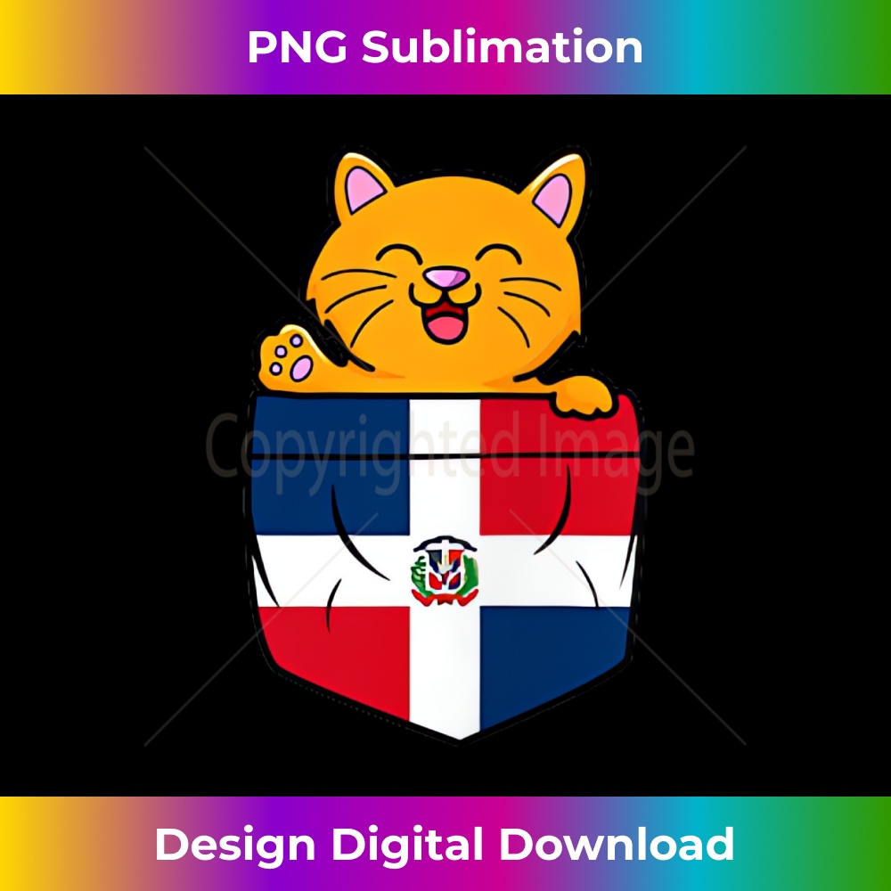Cat In Pocket Dominican Flag The Dominican Republic Roots Ta - Inspire ...