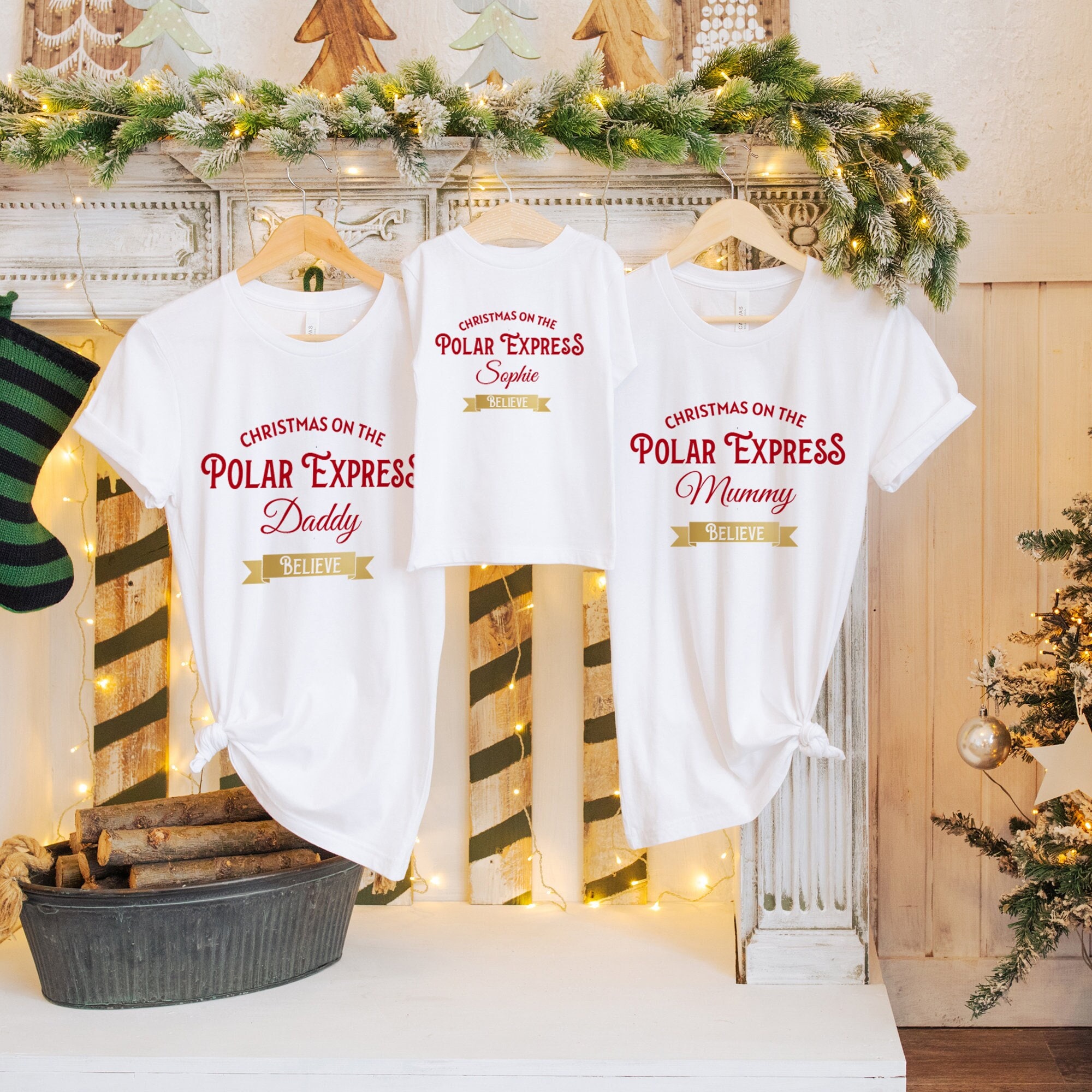 Matching Polar Express Family Christmas T- shirts with names | Inspire ...