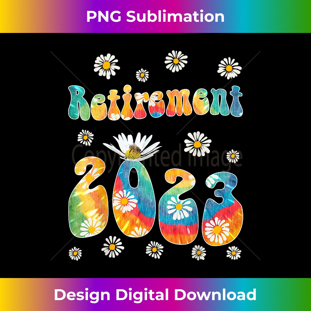Funny Retirement 2023 Rainbow Tie Dye Floral Retro Retired - | Inspire ...