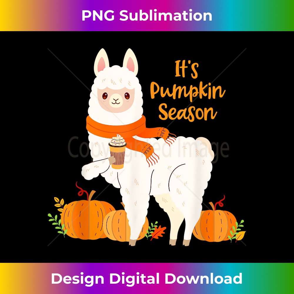 It's Pumpkin Season Llama Autumn Leaves Fall Gift Cute - Tim | Inspire ...