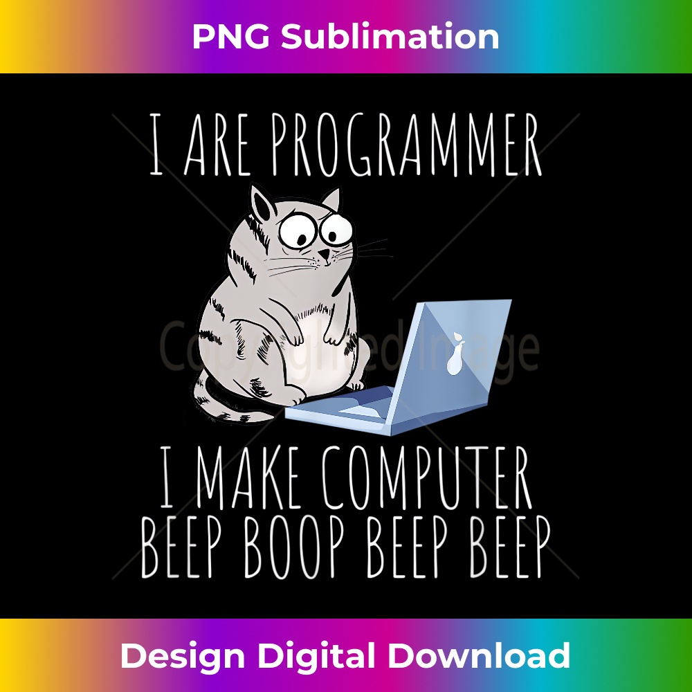 I Are Computer Beep Boop - Mad Looking Cat Developer Science | Inspire Uplift