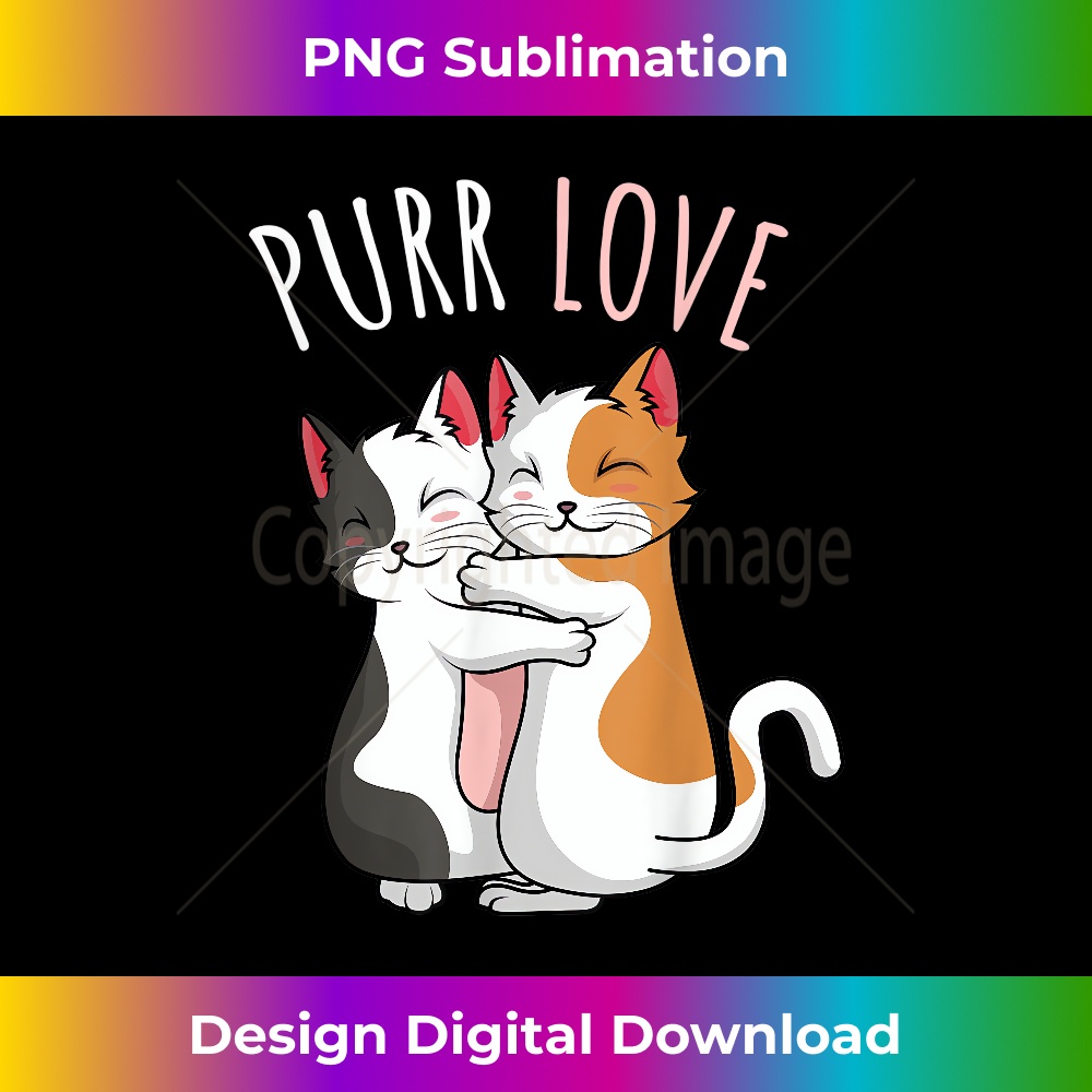 Cat Purr Love Cat Lovers Kitty Owner Girls Kids Women - Slee - Inspire ...
