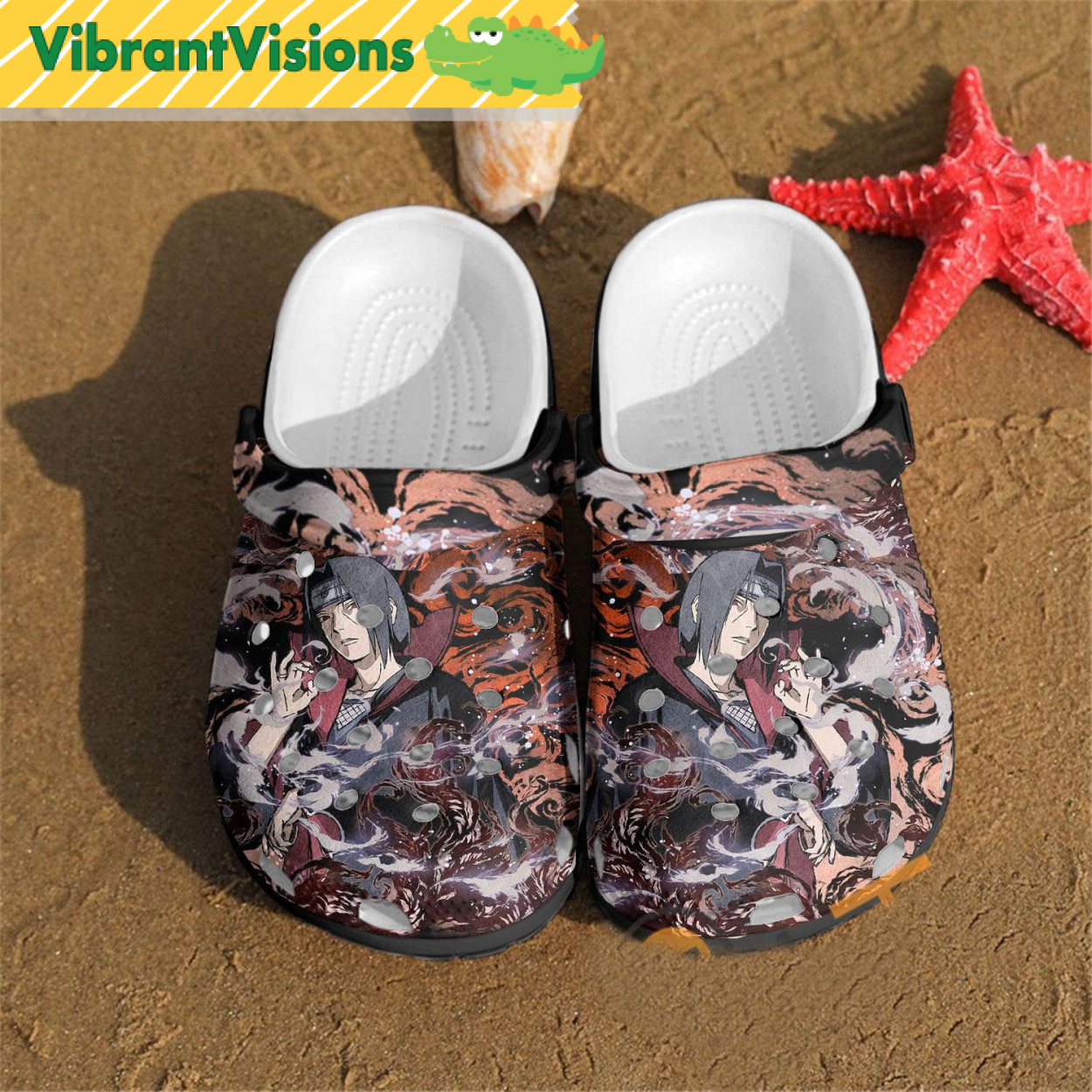 Itachi Render Anime Crocs Clog Shoes | Inspire Uplift