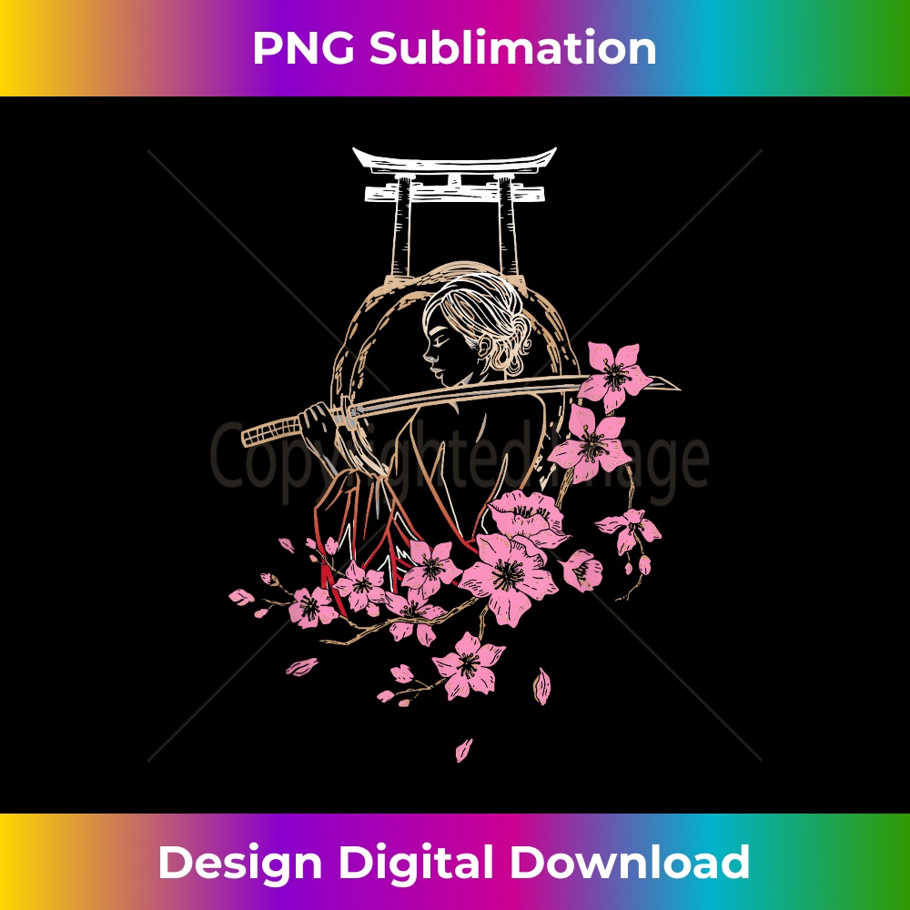 Female Samurai with Japanese Samurai and Cherry Blossom - Fu | Inspire ...