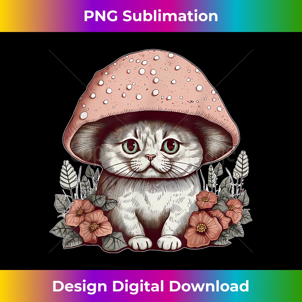 Cottagecore Goblincore Cat Mushroom Hat Aesthetic Kawaii - D - Inspire ...