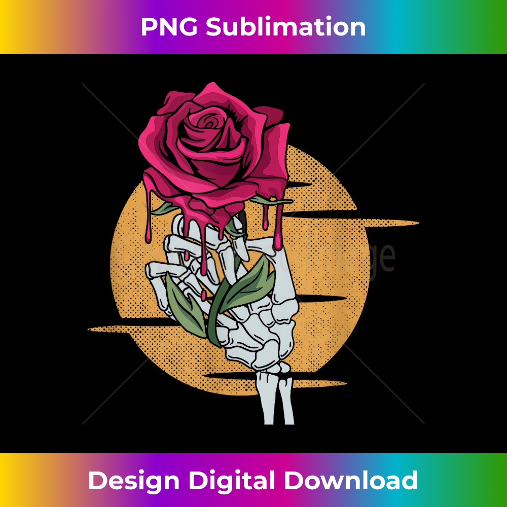 Vintage Gothic Culture Rose Skeleton Hand Goths - Artisanal | Inspire ...