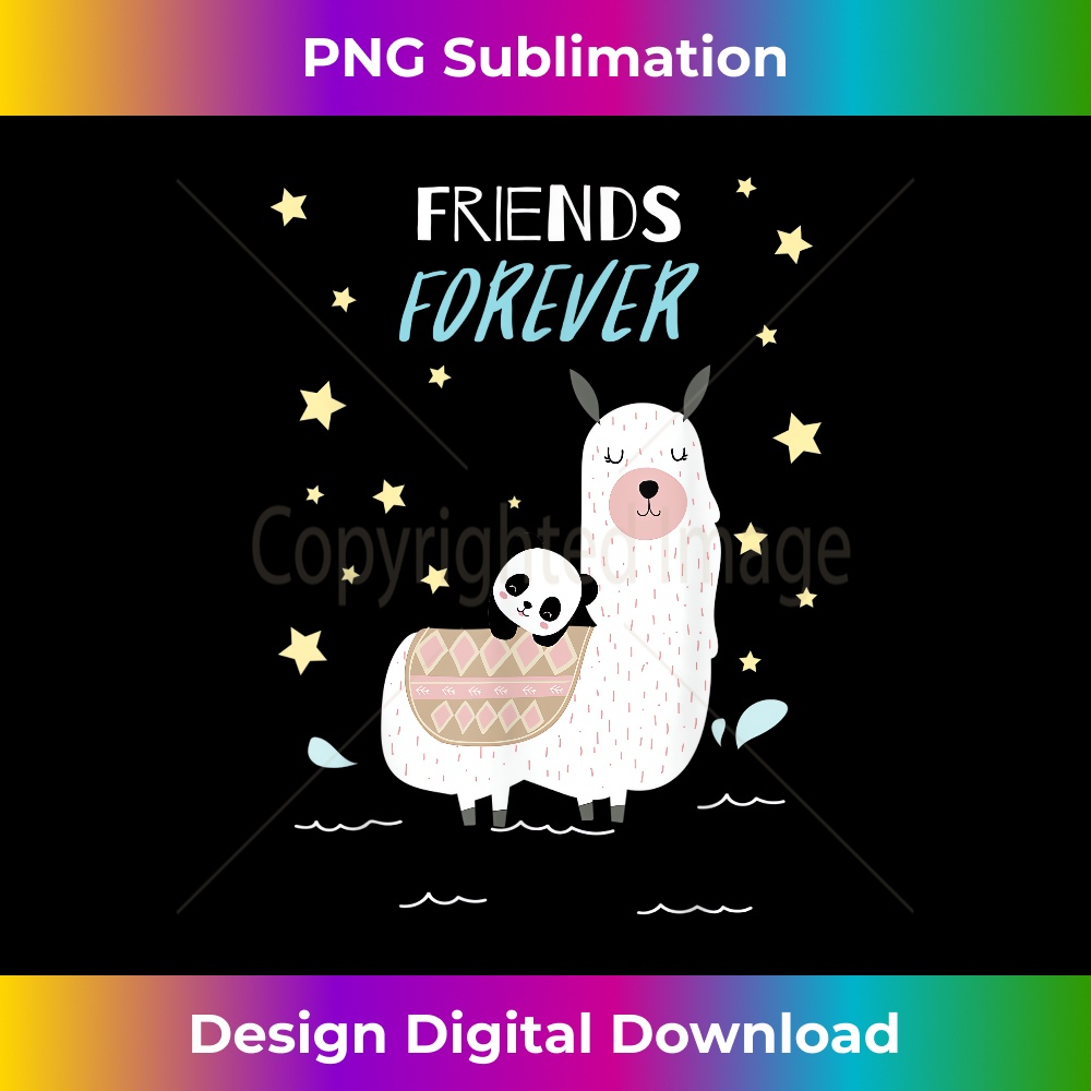 Cute Panda Riding a llama Kawaii Panda Alpaca best friends - | Inspire ...