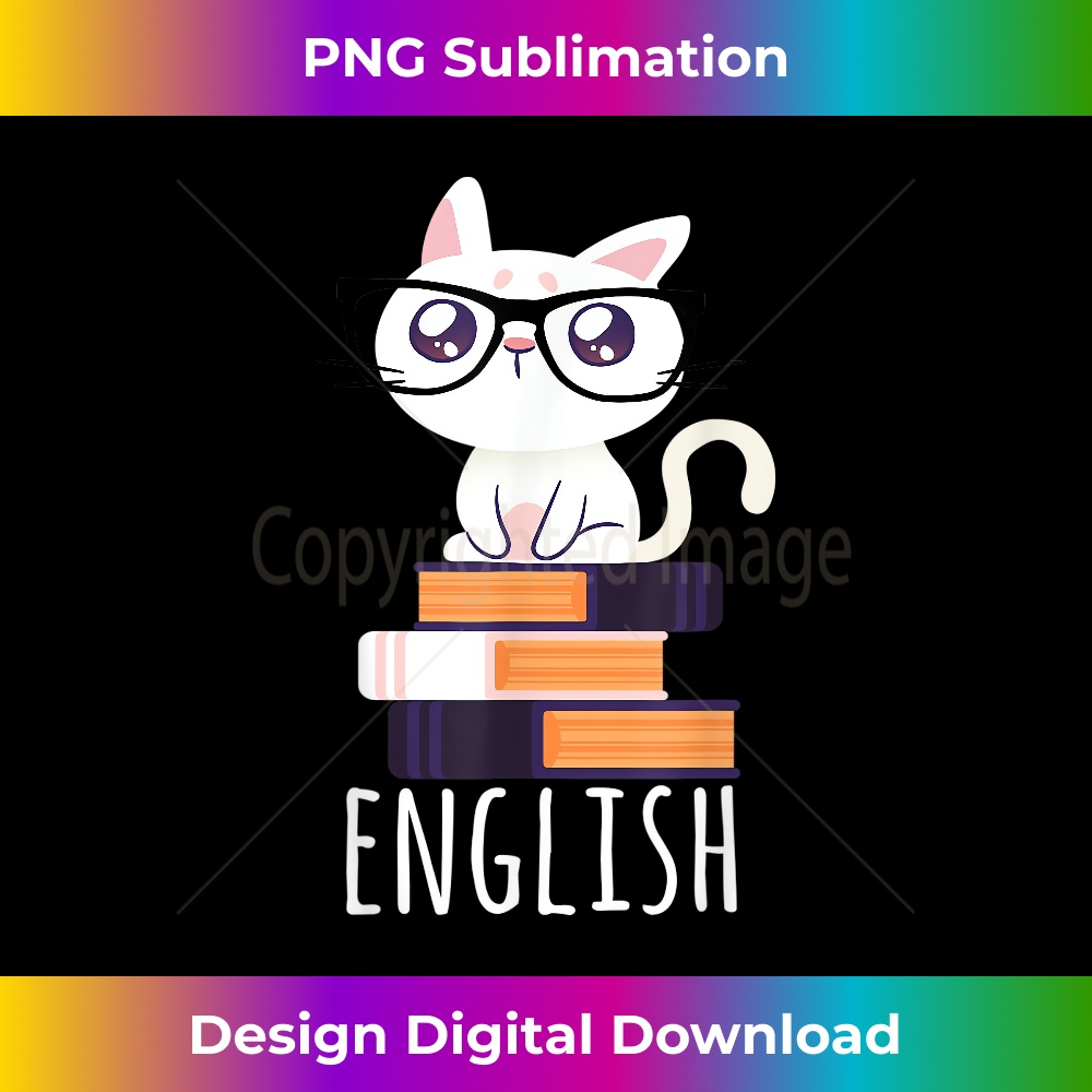 Funny Cat Book Lover T Nerd English Teacher Librarian - Eco- | Inspire ...