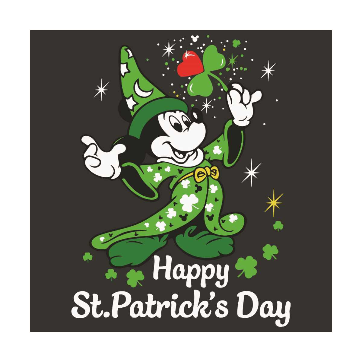 The mickey mouse happy saint patrick's day svg, mickey mouse | Inspire ...