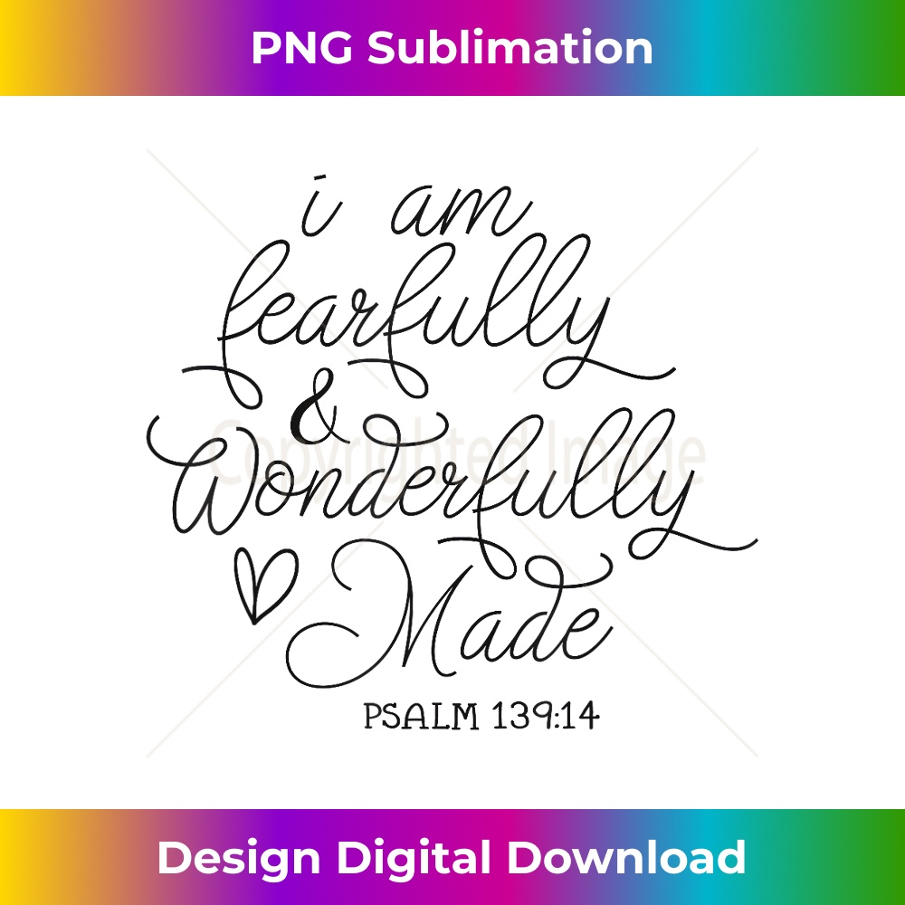 I am Fearfully & Wonderfully Made Psalm 13914 Christian - Vi | Inspire ...