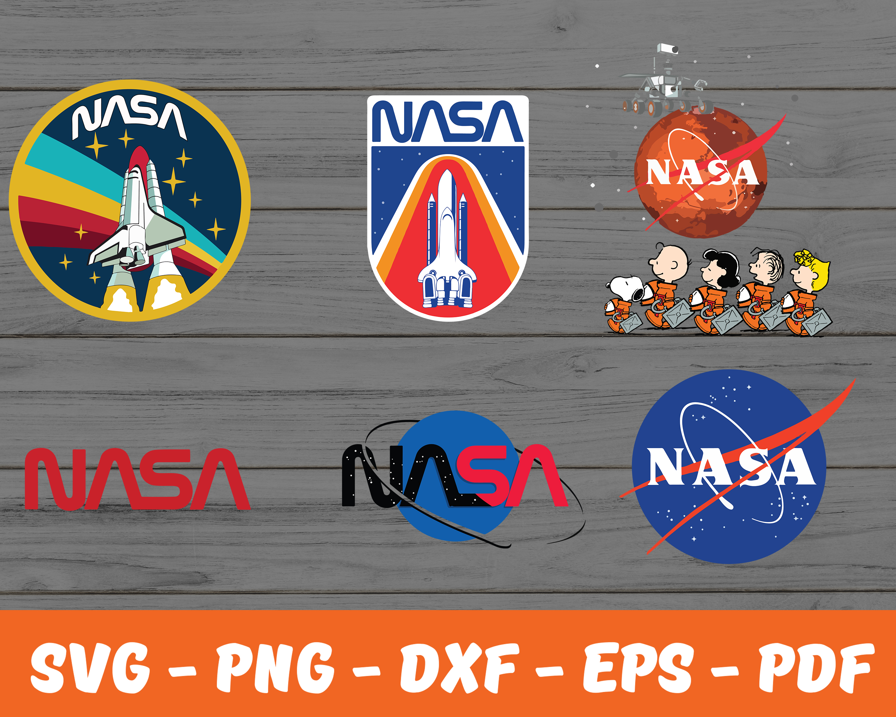 NASA Svg,Cartoon Svg, Bundle Cartoon Svg 108 | Inspire Uplift