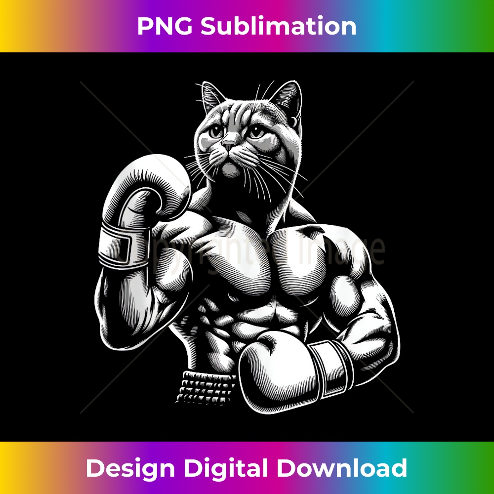 Cat Boxing Ready To Punch With Boxing Gloves Tank Top - Besp | Inspire ...