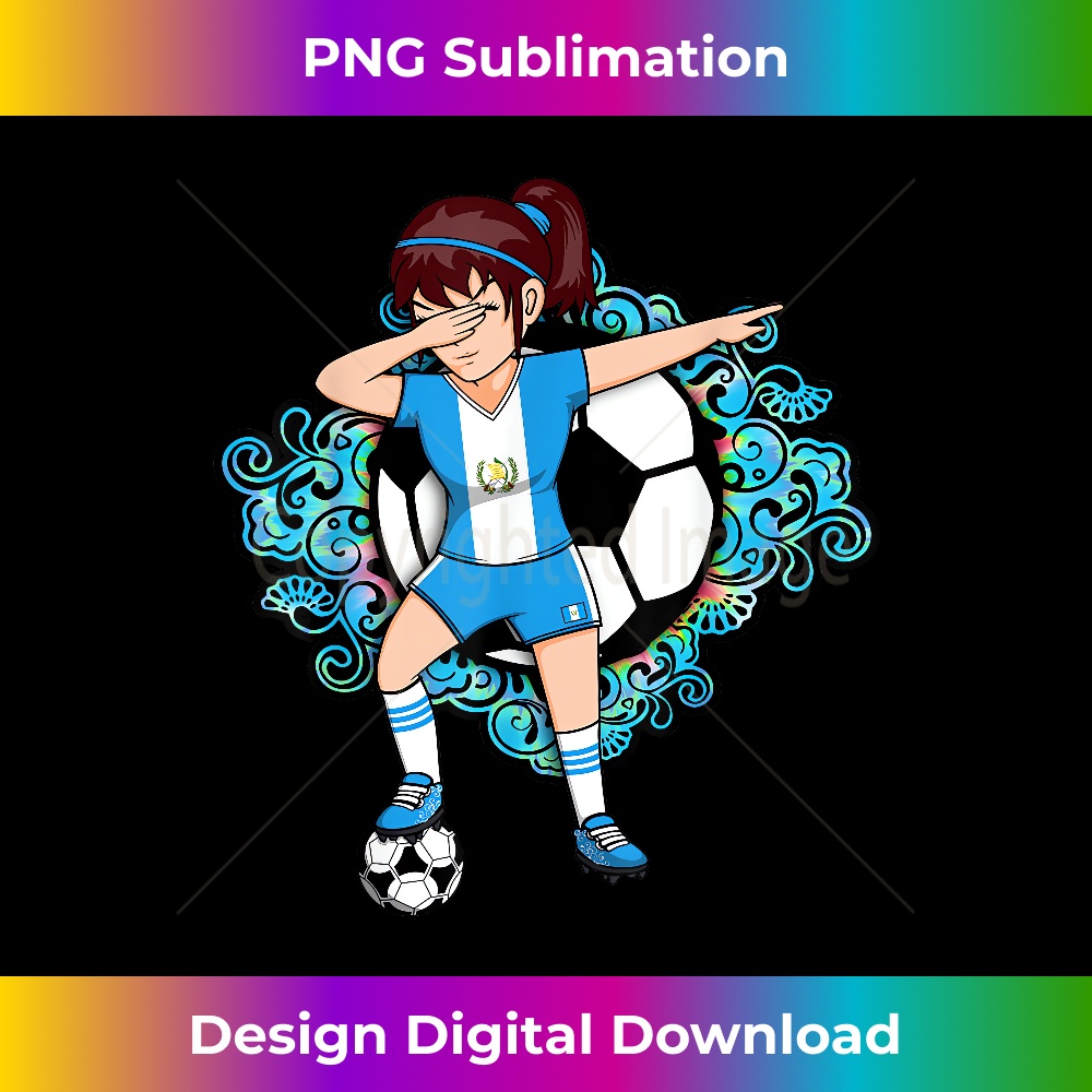 Dabbing Soccer Girl Guatemala Jersey Floral Football Flower | Inspire ...