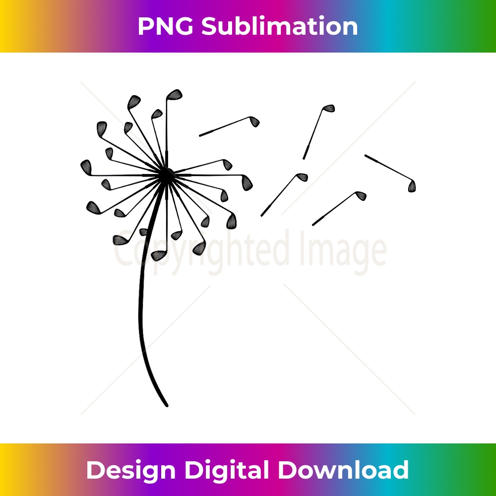 Dandelion Golf Club for Golfer Golf - Luxe Sublimation PNG | Inspire Uplift