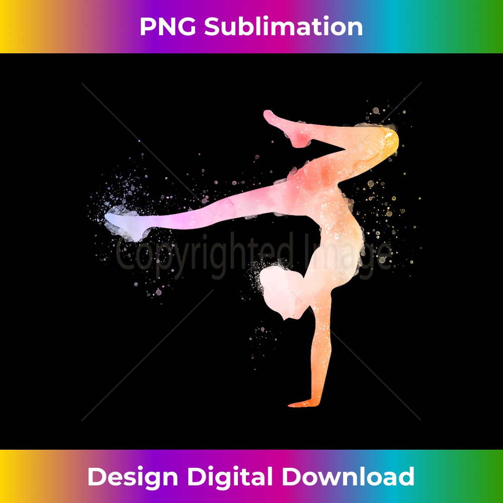 Funny Gymnastics Art For Girls Kids Women Gymnast Tumbling - - Inspire ...