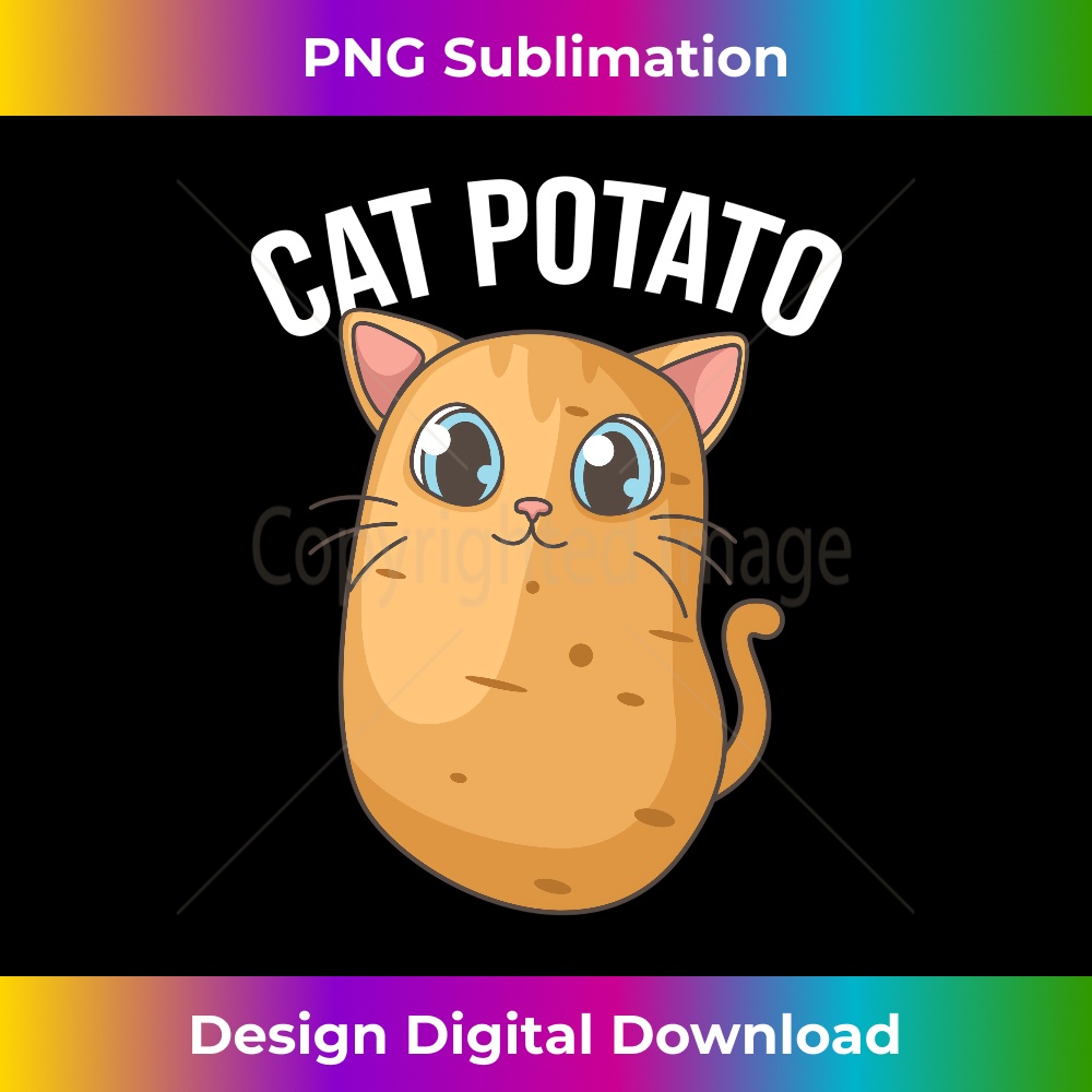 Funny Cat Potato Gift Cute Fat Kitten Spud Pet Owner Joke Lo | Inspire ...