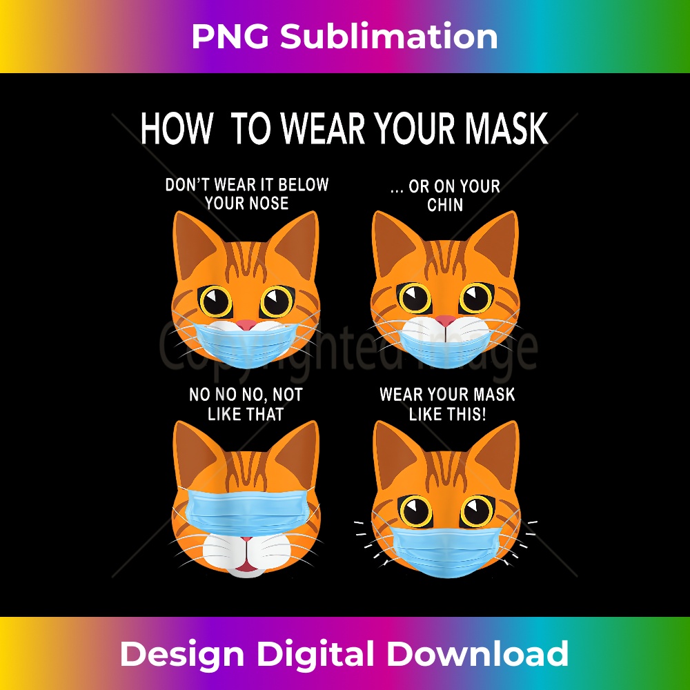 How to Wear a Mask Funny Orange Cat Face Mask Cat Mask Cover | Inspire ...
