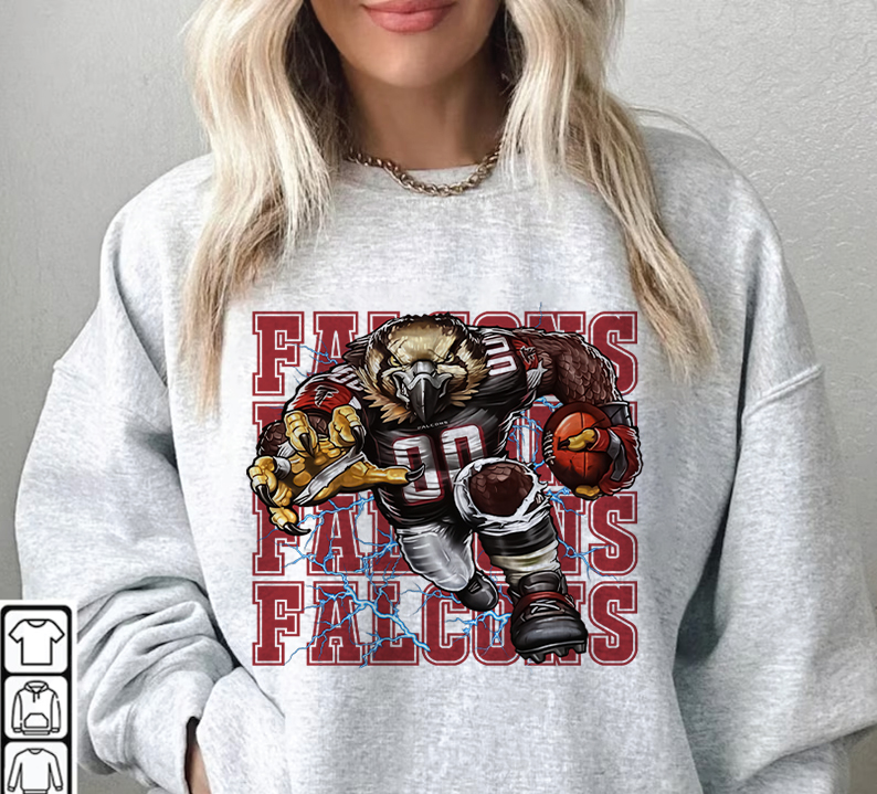 Atlanta Falcons Football Sweatshirt png ,NFL Logo Sport Swea - Inspire ...