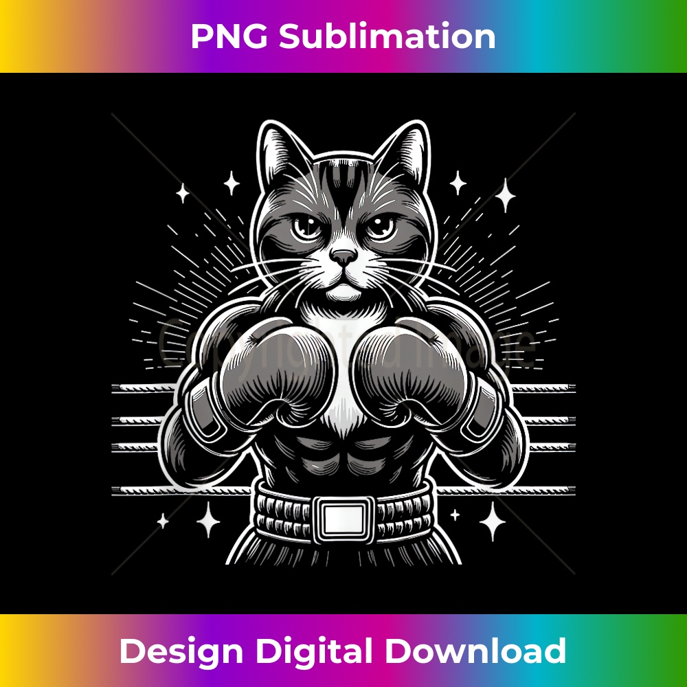 Cat Boxing Fists Ready To Punch With Boxing Gloves Tank Top | Inspire ...