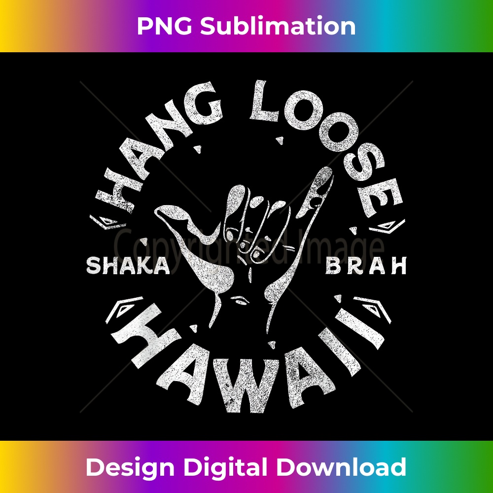 Hang Loose Shaka Brah Sign Tee Aloha Hawaii Surfing - Vibran | Inspire Uplift