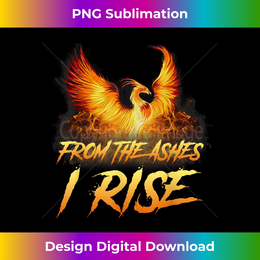 From the Ashes I Rise Motivational Phoenix Bird gift - Vibra - Inspire ...