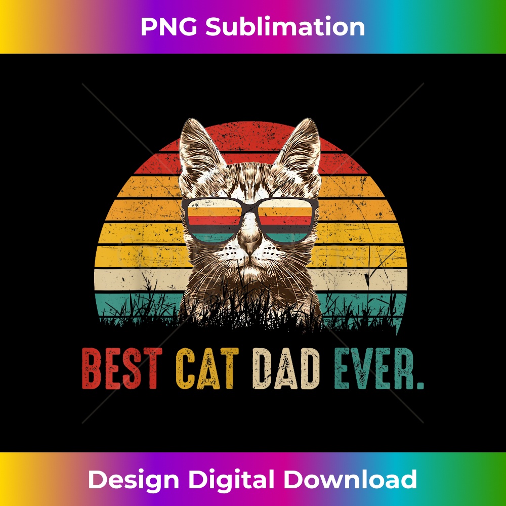 Best Cat Dad Ever Funny Fathers Day Vintage Cat Daddy - Time | Inspire ...