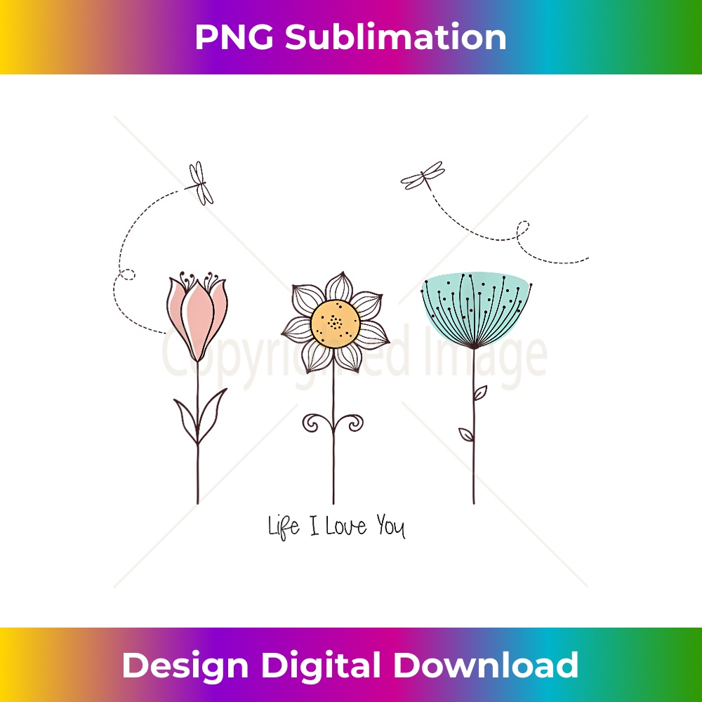 Flowers and Fireflies Life I Love You Positive Message - Bes - Inspire ...