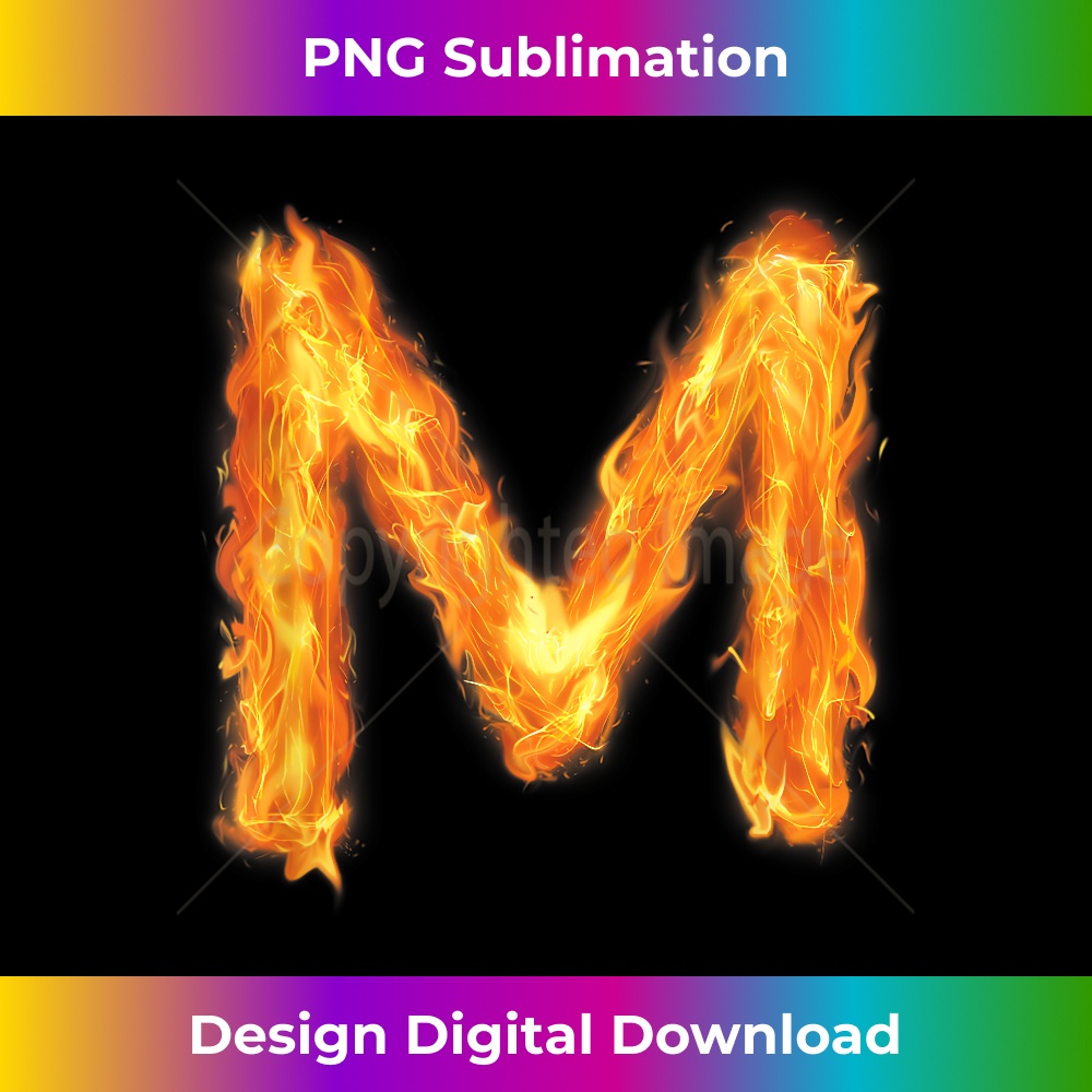 Letter M Sign Alphabet Last Name Consonants Fire Flame - Con | Inspire ...