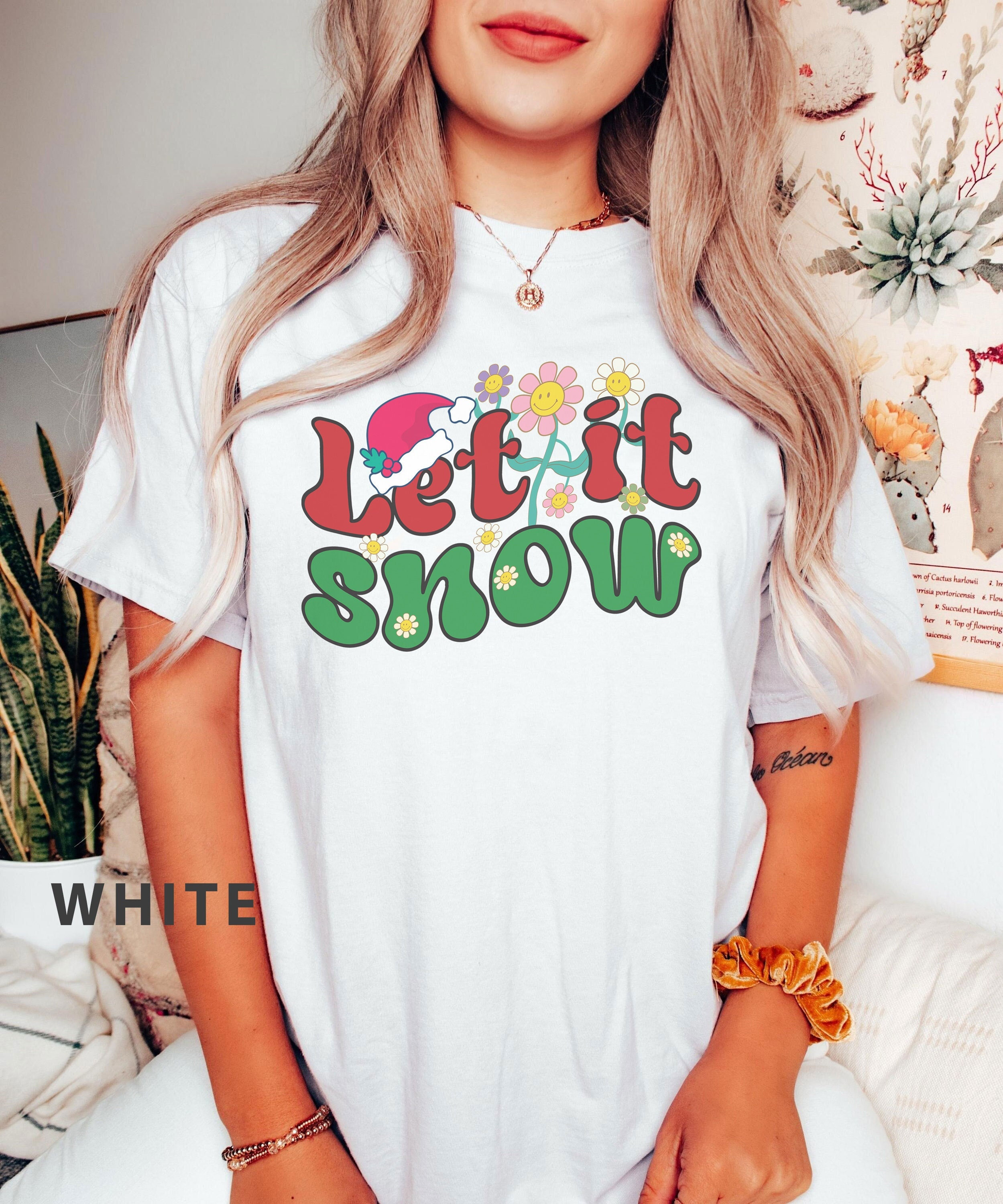 Let It Snow Shirt, Cute Winter T-Shirt, winter shirt, Funny | Inspire ...