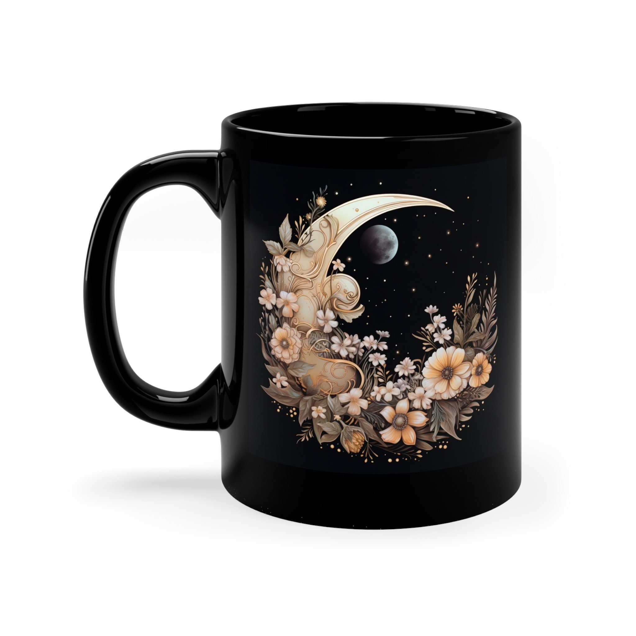 Vintage Floral Cottagecore Mug Floral Moon And Vintage Wildf | Inspire ...