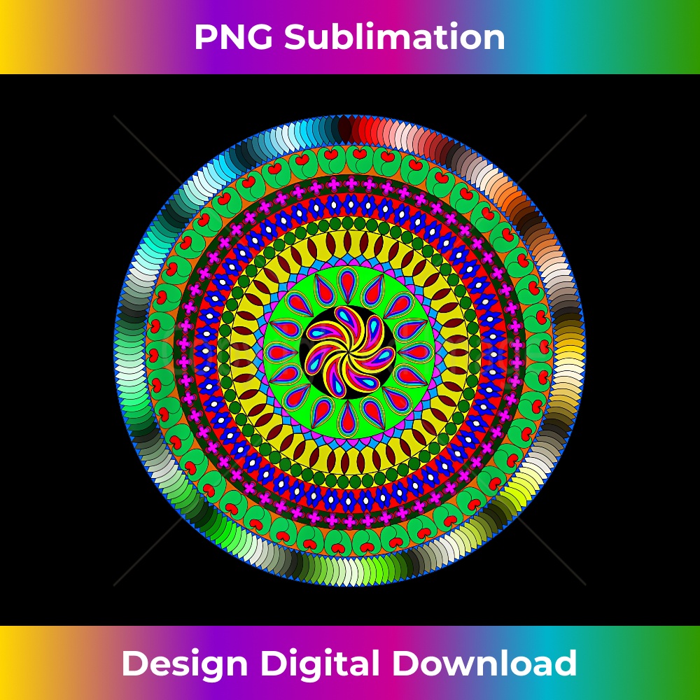 Mandala Abstract Design - Bright Colors Circles - Innovative | Inspire ...