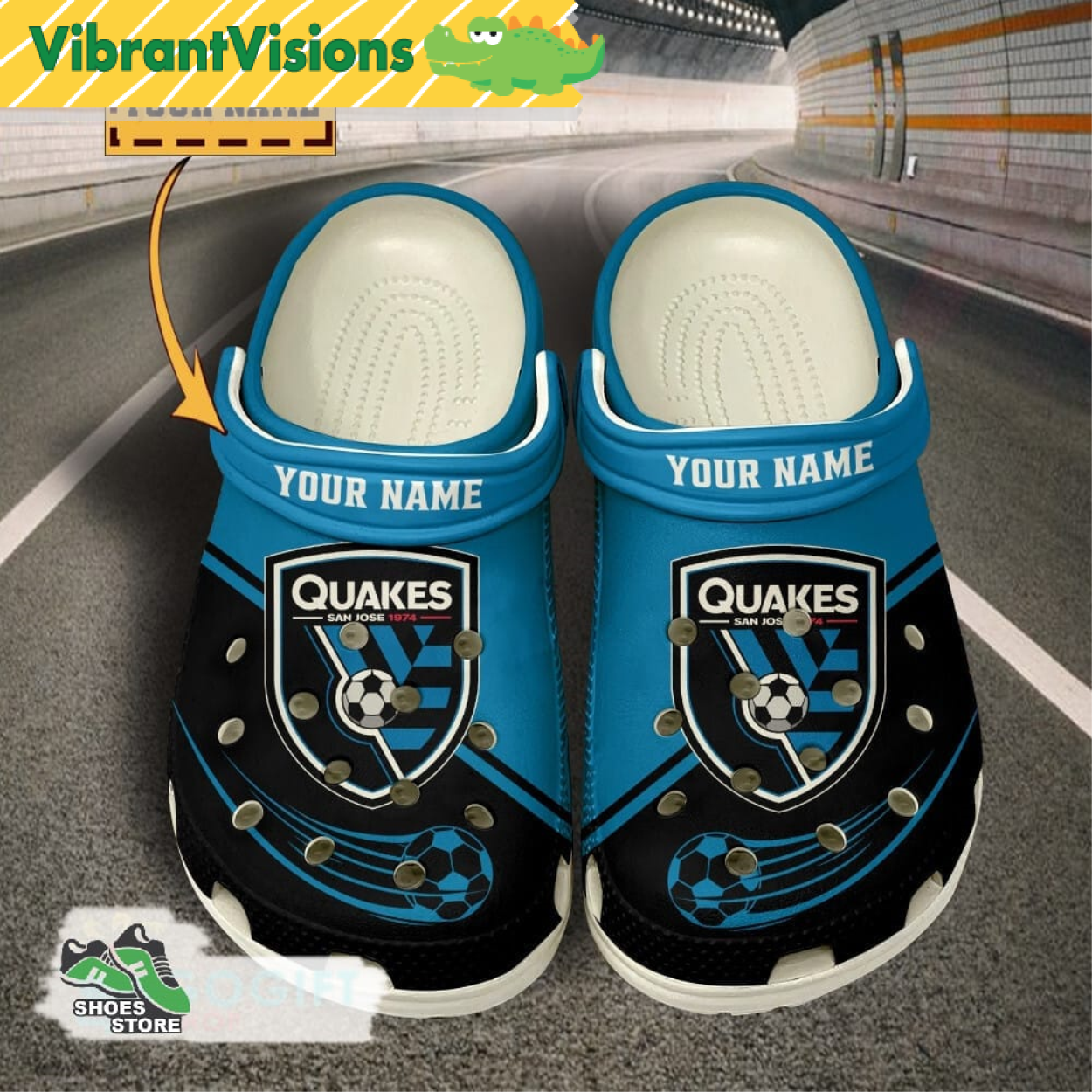 Personalized San Jose Earthquakes Crocs, San Jose Earthquake | Inspire ...