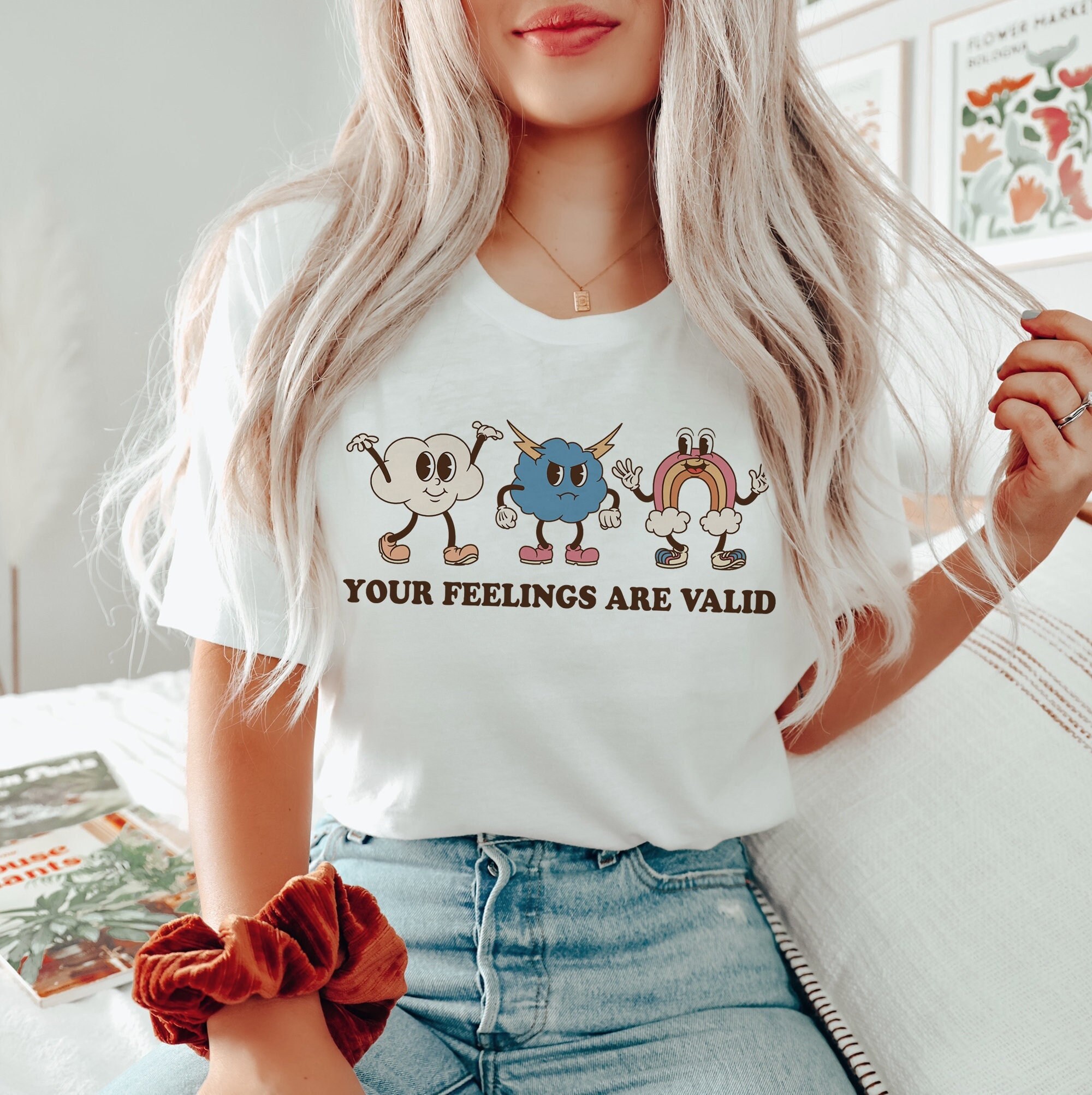 Your Feelings are Valid Shirt Anxiety Shirt Therapist Shir | Inspire Uplift