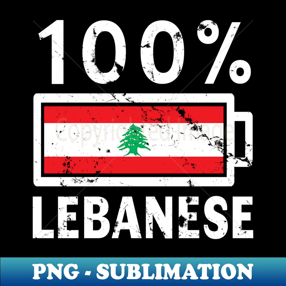 Lebanon Flag 100 Lebanese Battery Power - Unique Sublimatio | Inspire ...