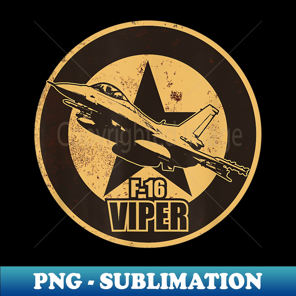 F-16 Viper - PNG Transparent Sublimation Design - Bold & Eye - Inspire ...