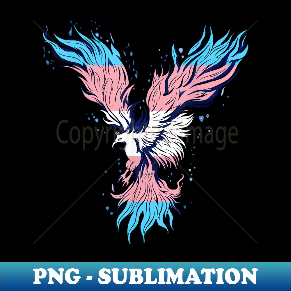 Transgender Phoenix Reborn Transsexual Flag LGBT Trans Bird | Inspire ...